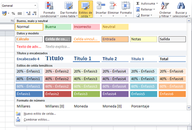 4.4. Aplicar Estilos y Autoformato - Guía Rápida Excel 2010